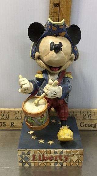 Jim Shore Walt Disney “Liberty's March” Mickey Mouse Figures Retired ...