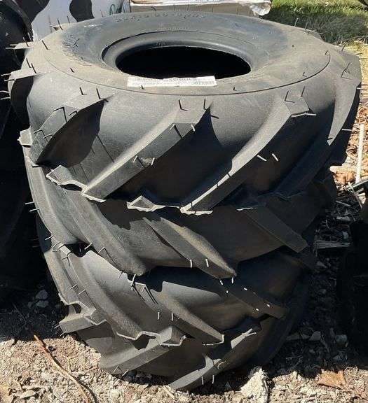 Pair of Carlisle 20x10.00-8 Pulling Tractor Tires - Sherwood Auctions