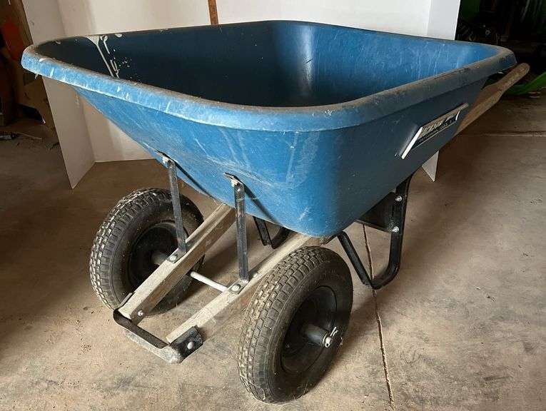 JACKSON 8 Cu. Ft. 2 Wheel Poly Wheelbarrow - Sherwood Auctions