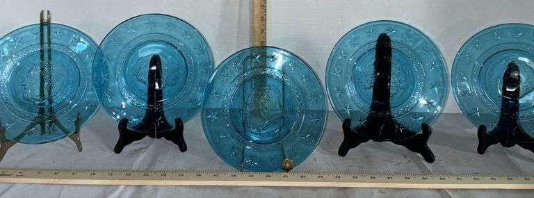 Wheaton Glass President Plates - Sherwood Auctions