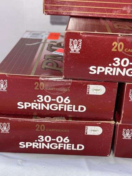 120 Rounds of PMP .30-06 Springfield 180 Gr. Cartridges - Sherwood Auctions