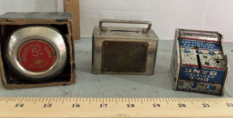 Vintage Advertising Coin Banks - Sherwood Auctions