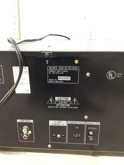 Sony Mega Storage Stereo and Technics Radio System - Sherwood Auctions