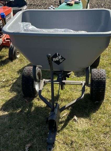 Rugid Tow Behind 200lb Capacity Broadcast Spreader - Sherwood Auctions
