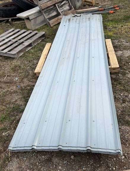 Qty- 15 Sheets of Barn Steel - Sherwood Auctions