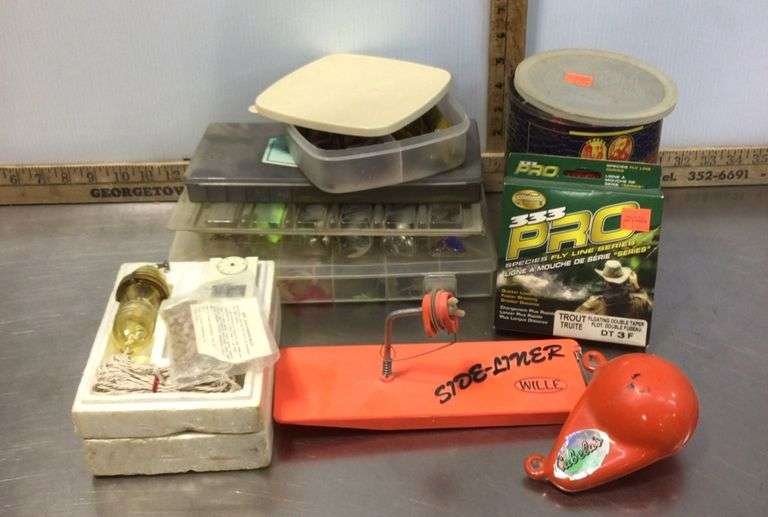 Vintage Fish Call, Various Fishing Lures, Willie Side Liner, Fishing ...