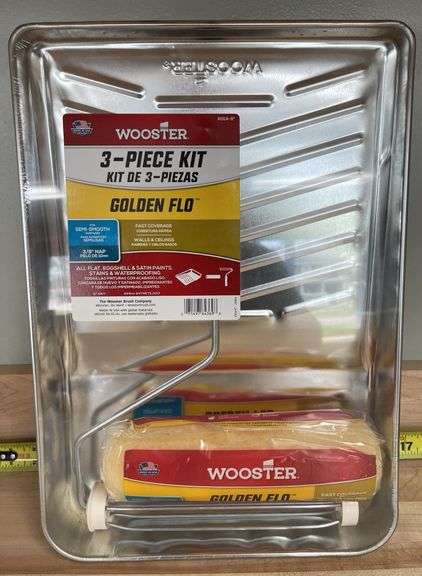 Wooster 3 Piece Golden Flo Paint Kit(New) - Sherwood Auctions