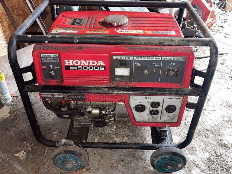 Honda EM5000S Watt Gas Powered Electric Start Generator- has ...