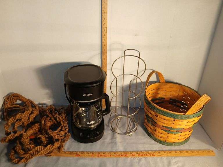 Mr. Coffee Coffee Pot, Toilet Paper Holder, Macrame Plant Hanger ...