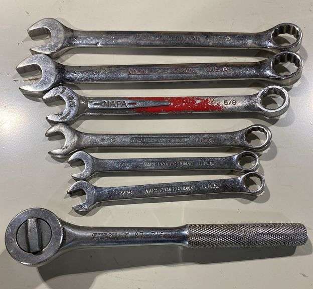 NAPA Wrenches & STANLEY 3/8 Ratchet - Sherwood Auctions