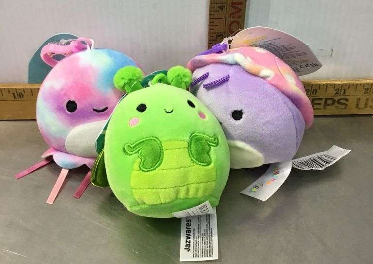 3 Squishmallow Key Chains - Sherwood Auctions