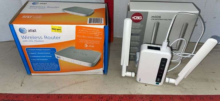 AT&T Wireless Router & CSG m106 LTE Gateway Router - Sherwood Auctions