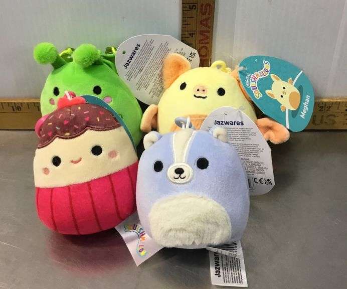 4 Squishmallow Key Rings - Sherwood Auctions
