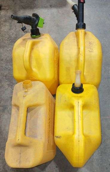 Four 5 Gallon Kerosene Cans - Sherwood Auctions