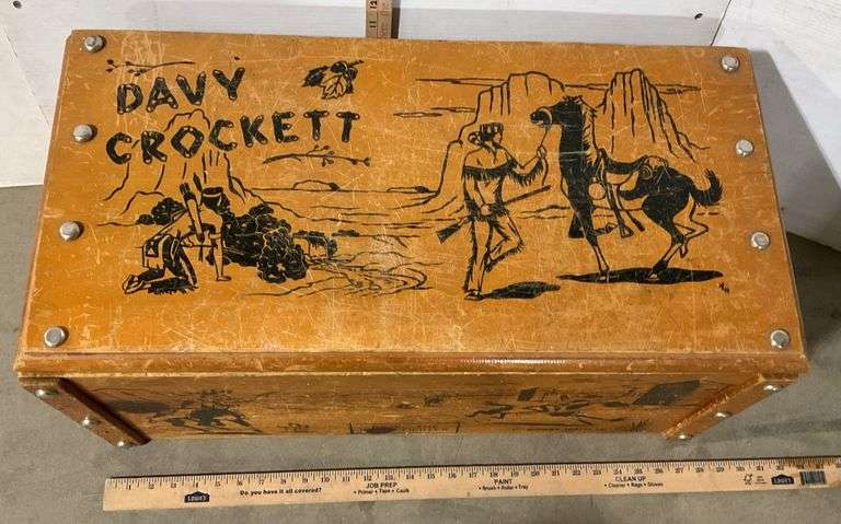 Decorative Davy Crocket Wooden Toy Box by Modern Crafts Co. - Sherwood ...