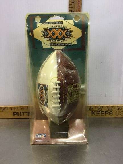 Super Bowl 30 Small Football - Sherwood Auctions