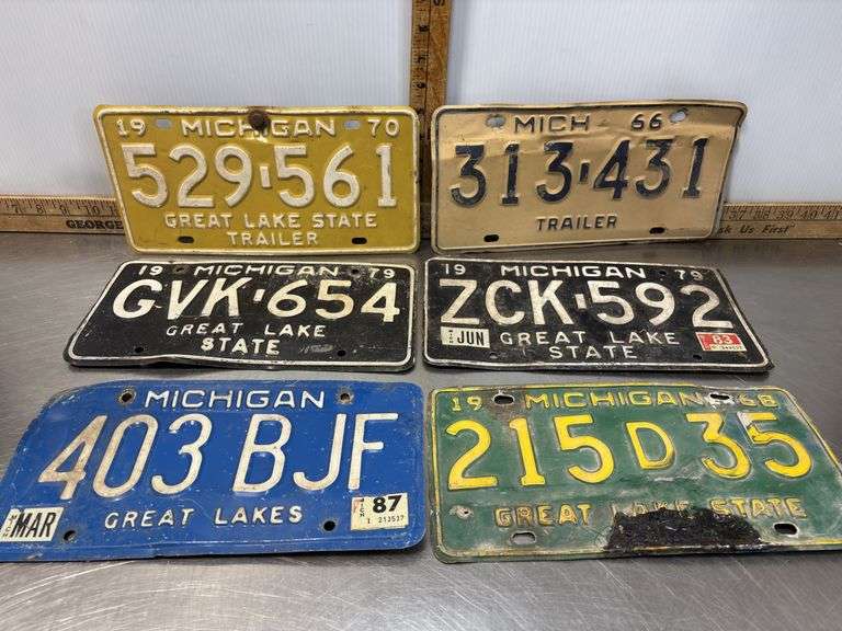 Michigan License Plates - Sherwood Auctions