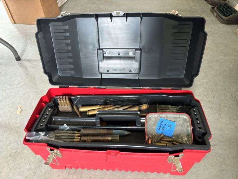 Stack-On Tool Box with Ammunition - Sherwood Auctions