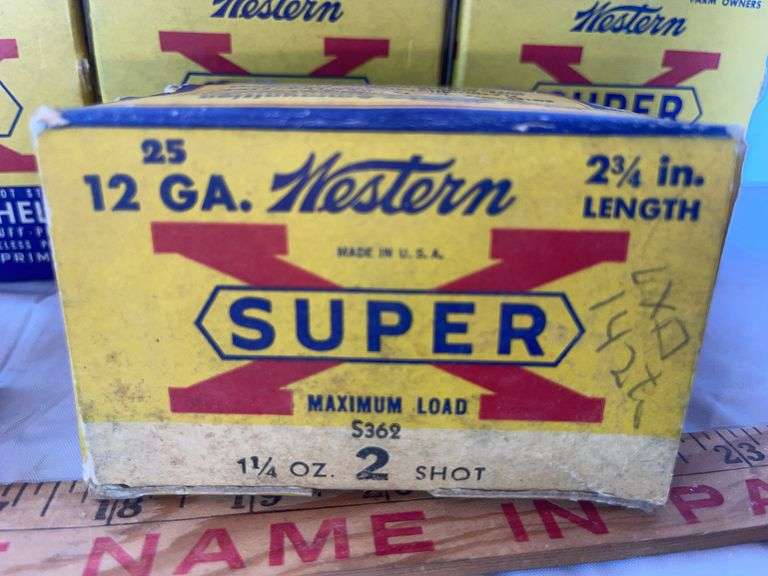 125 Rounds of Western SuperX 12 Gauge Shotgun Shells - Sherwood Auctions