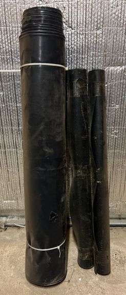Roll of Black Plastic & Two Smaller Rolls of Rubber Lining - Sherwood ...
