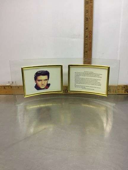 Elvis Presley Curved Picture Frame - Sherwood Auctions