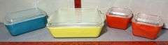 Pyrex Primary Colors Refrigerator Dish Set - Sherwood Auctions