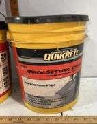 Three Buckets of Quick-Setting Cement- One 20lb is 1/2 Full; 2 never ...