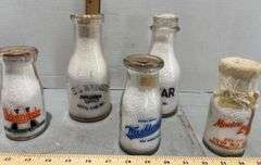 Pint Size Milk Bottles from Wisconsin, Kansas,Michigan & Delaware ...
