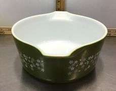 Pyrex Yellow 515B-025 Square Bowl, Vintage Pyrex 474-B Spring Blossom ...