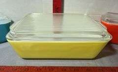 Pyrex Primary Colors Refrigerator Dish Set - Sherwood Auctions