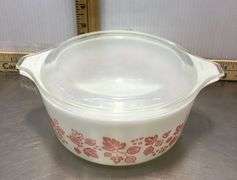Vintage Pyrex 1.5 Pint Gooseberry Casserole Dish With lid & Pyrex 471 1 ...