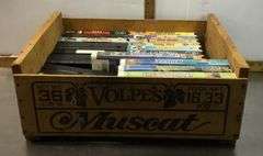 Muscat Crate With VHS Tapes - Sherwood Auctions