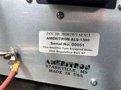 AMERITRON ALS-1300 HF SOLID STATE LINEAR AMPLIFIER - Sherwood Auctions