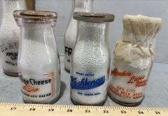 Pint Size Milk Bottles from Wisconsin, Kansas,Michigan & Delaware ...