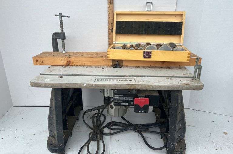 Craftsman Router Table & Steelex Forstner Bit Set - Sherwood Auctions