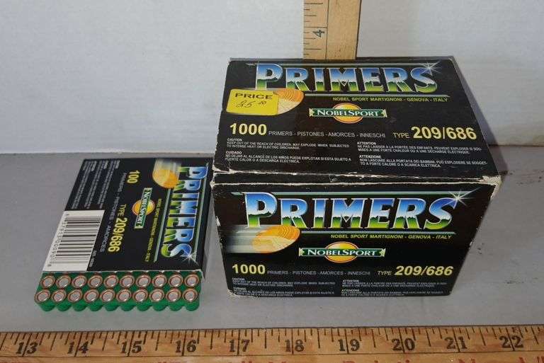 1000 Type 209/686 Italian Pistol Primers - Sherwood Auctions