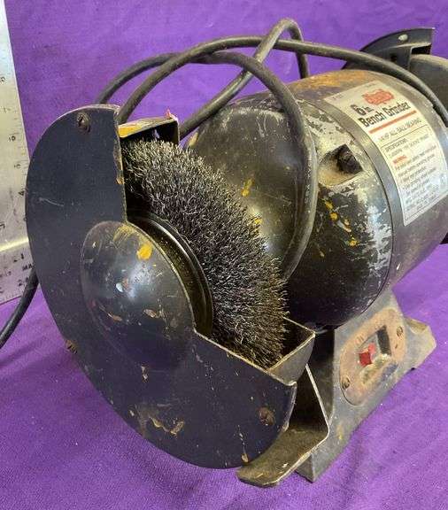 1/4 HP 6” Bench Grinder Has Power When Plugged In - Sherwood Auctions