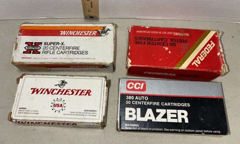 Winchester 50 GR. & 180 GR., Federal 357 magnum High Velocity & CCI 95 ...