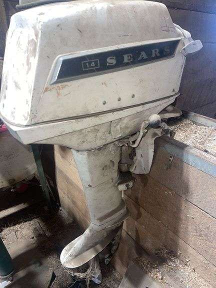 Sears 14 Boat Motor- seized up - Sherwood Auctions