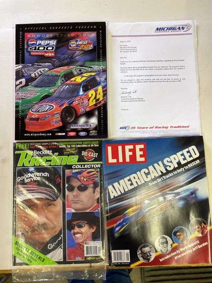 NASCAR Memorabilia-2001 Pepsi 400 Program & More - Sherwood Auctions