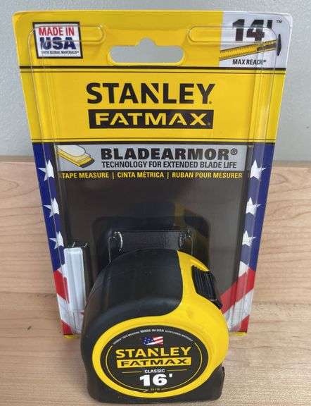Stanley Fat Max 16’ Tape Measure(New) - Sherwood Auctions