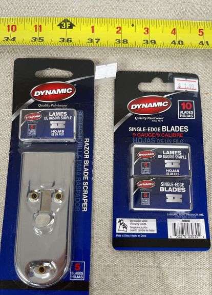Dynamic Razor Blade Scraper & Extra Blades(New) - Sherwood Auctions