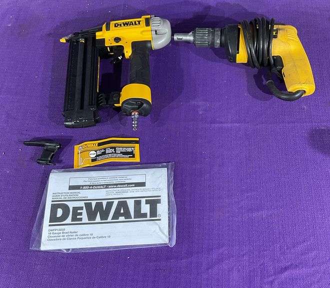 Dewalt 18 Ga. Pneumatic Bard Nailer & Corded Drywall Screwdriver Has ...
