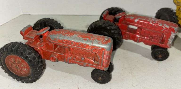 Hubley Die Cast Tractors & Three Unmarked Die Cast Tractors - Sherwood ...