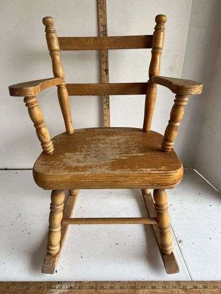 Child Sized Rocking Chair (25”T,17”W,22”D) - Sherwood Auctions