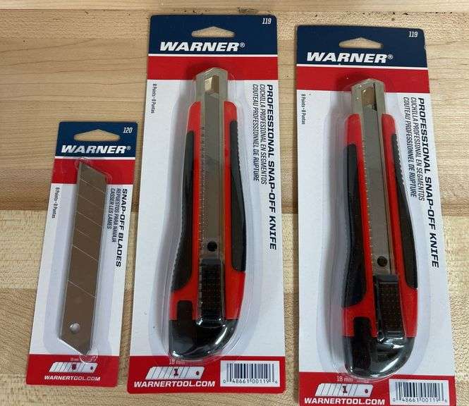 Warner Professional Snap Off Knife With Extra Blades(New) - Sherwood ...