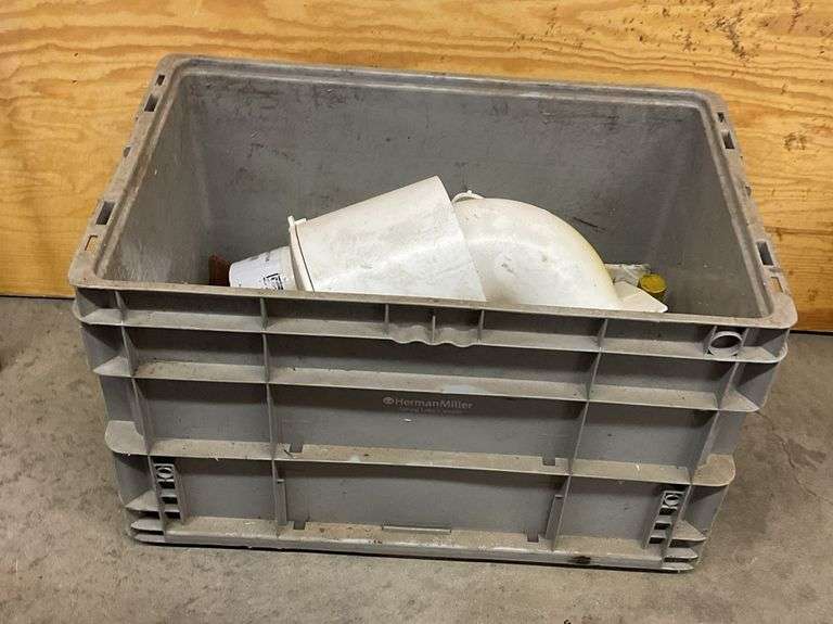Tote of Assorted PVC Fittings - Sherwood Auctions