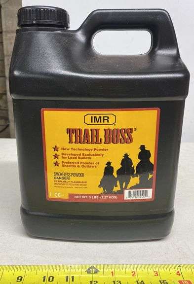 IMR Trail Boss Smokeless Powder, Scales Reads Approx. 4 lbs. - Sherwood ...
