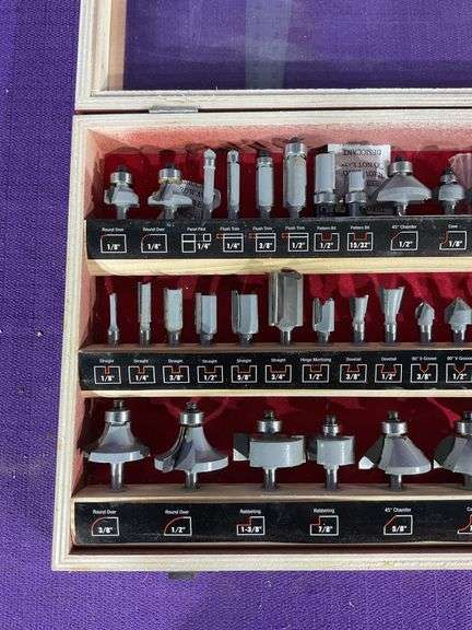 Tool Shop 40 Pc. Router Bit Set - Sherwood Auctions