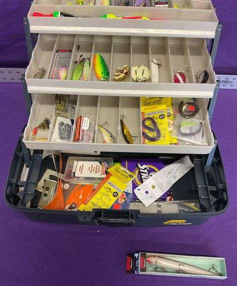 Plano Tackle Box & Assorted Tackle - Sherwood Auctions